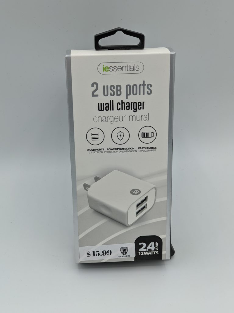 iEssentials 2 Port USB Wall Charger 2.4 AMP | Crackerz